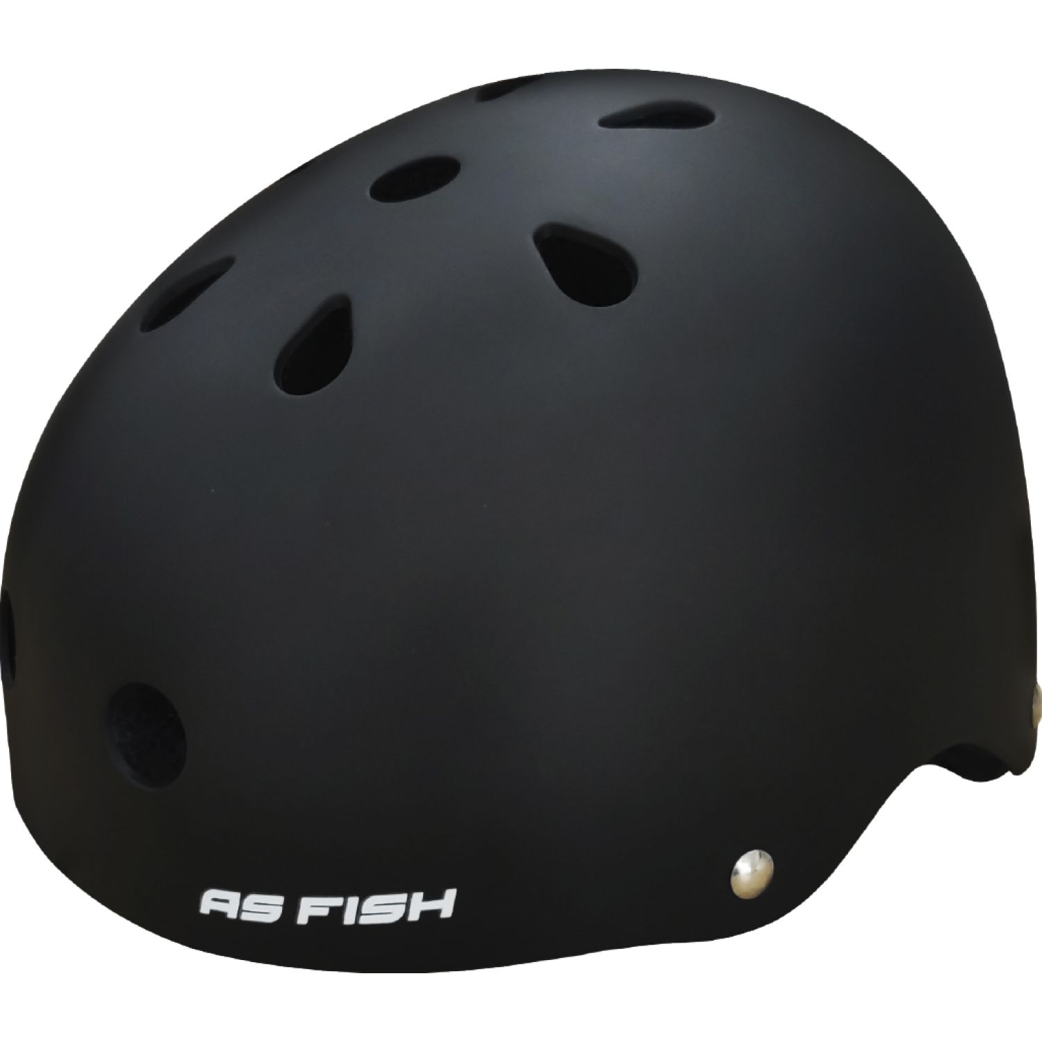 AS FISH Casco Para Ciclismo Skate Scooter As Fish Talla M Negro Mate ...