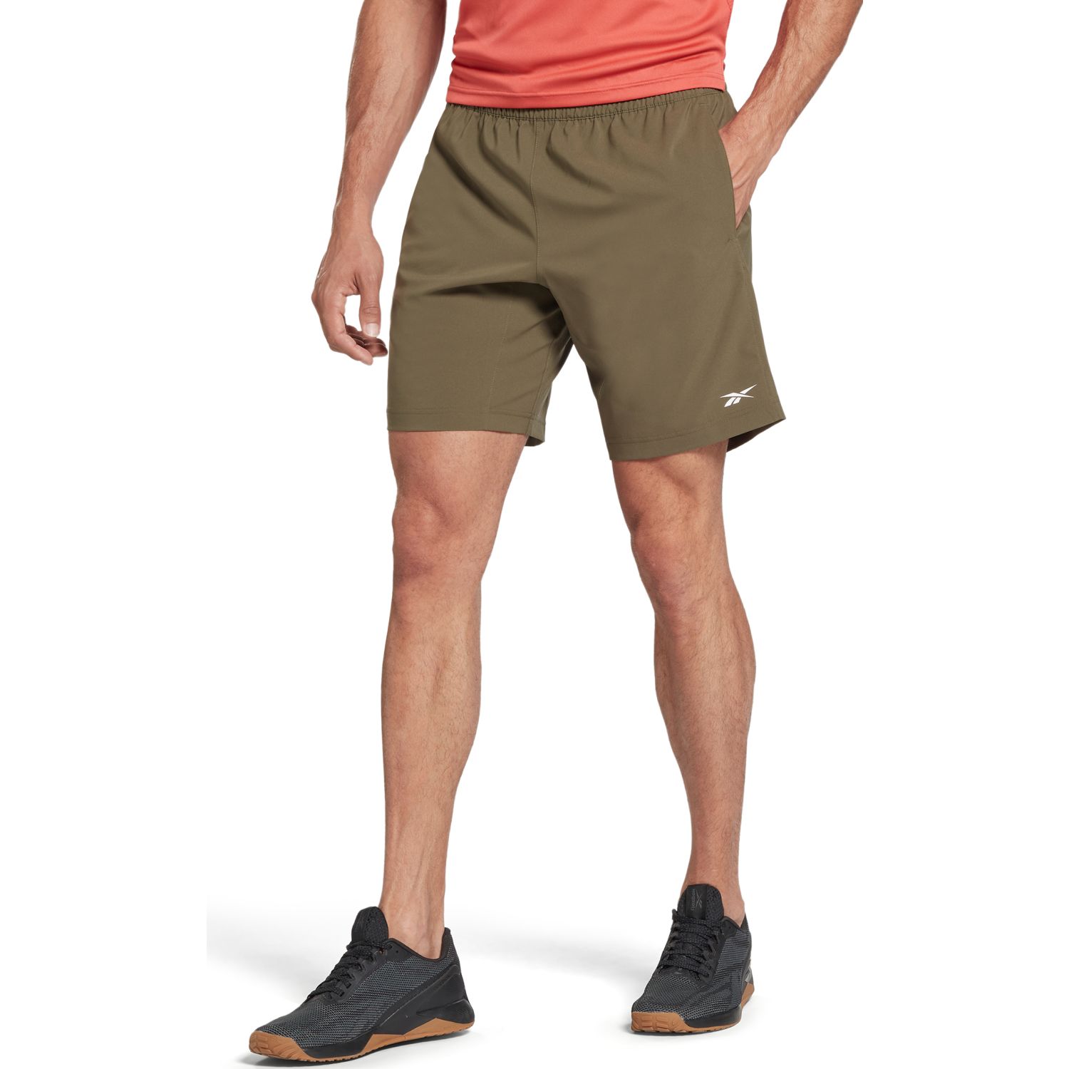 Reebok Short Hombre Wor Woven Short Musgo | Platanitos