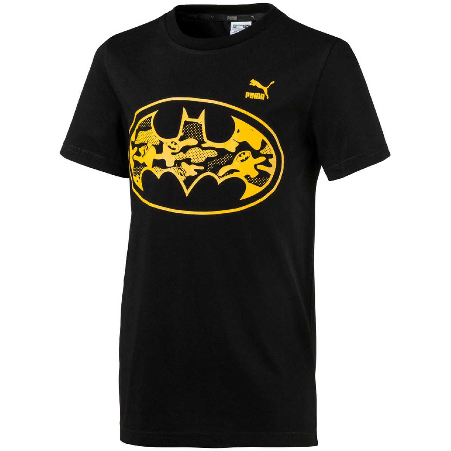 Puma Justice League Tee (Batman) negro amarillo | Platanitos