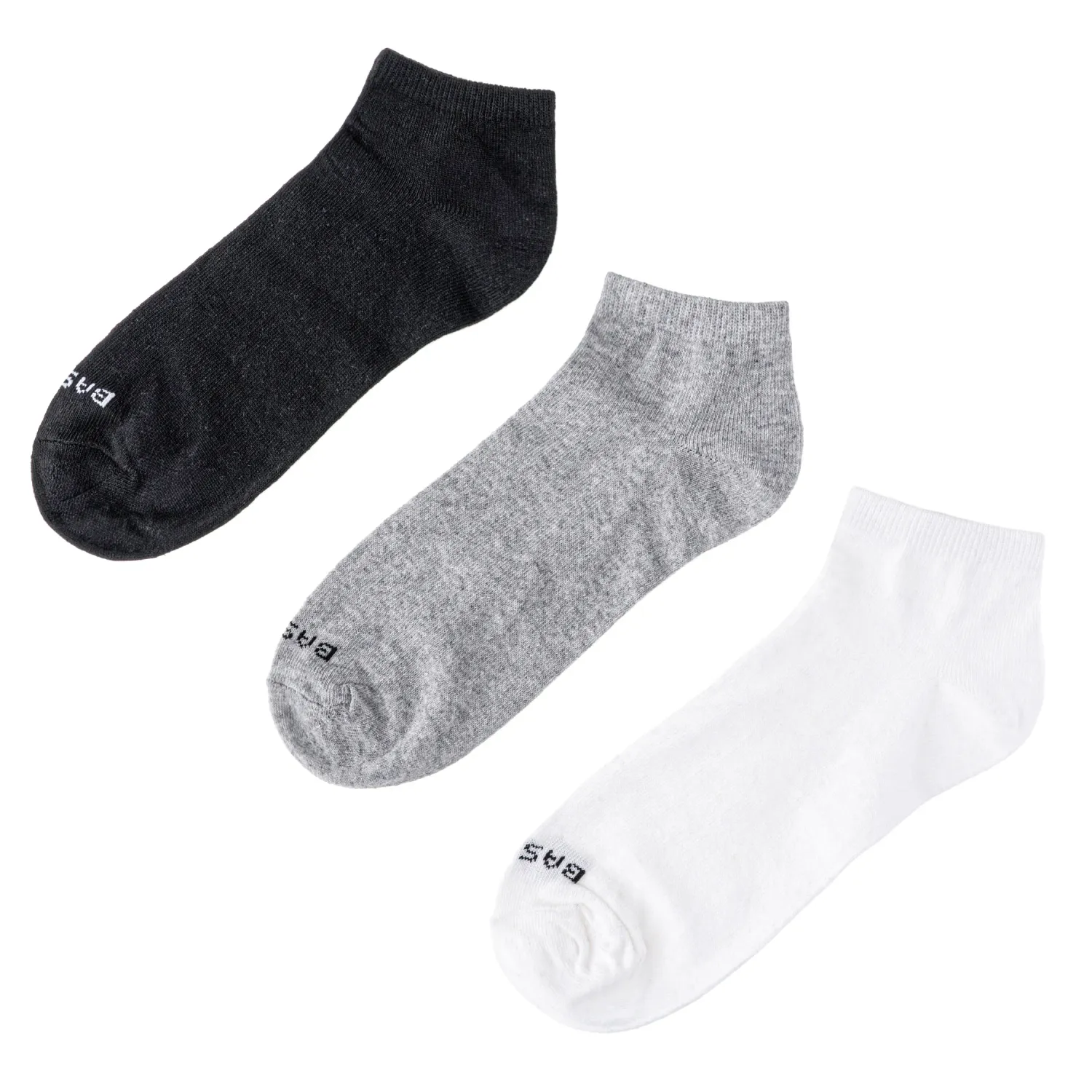 Set LIMONI X 3 Prs Medias Tobilleras Unisex Paty negro gris blanco ...