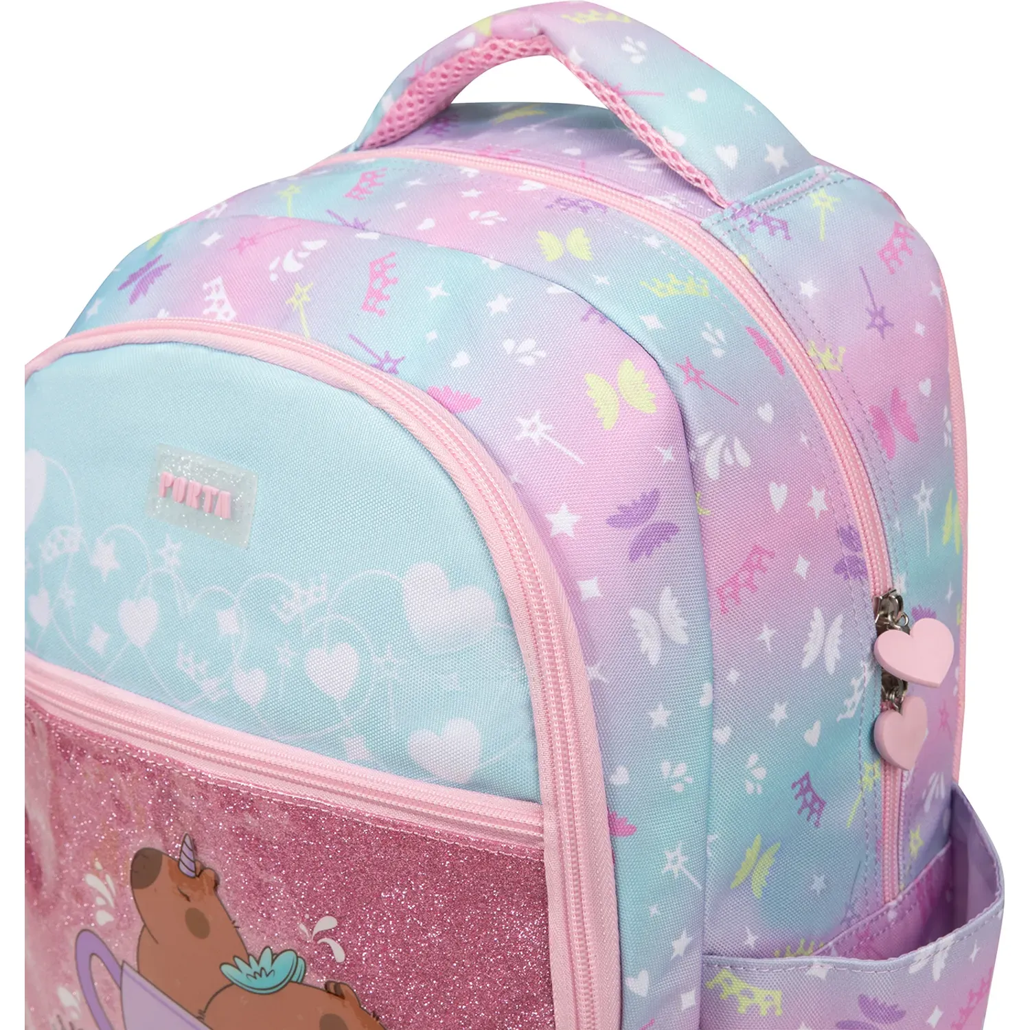 Mochila PORTA Escolar Niña Loren Capi Tea Party multicolor | Platanitos
