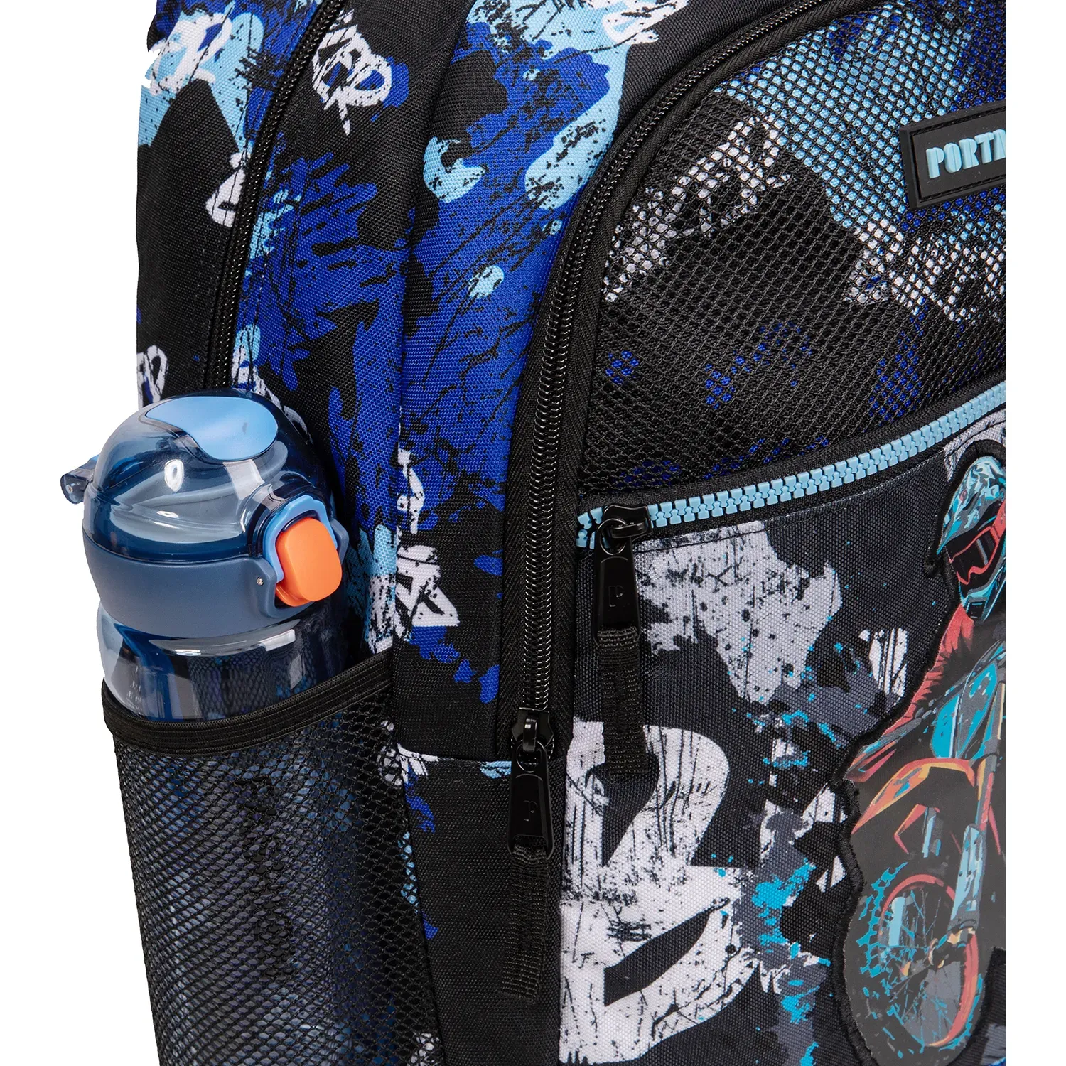 Mochila PORTA Escolar Niño Loren Wild Biker multicolor | Platanitos