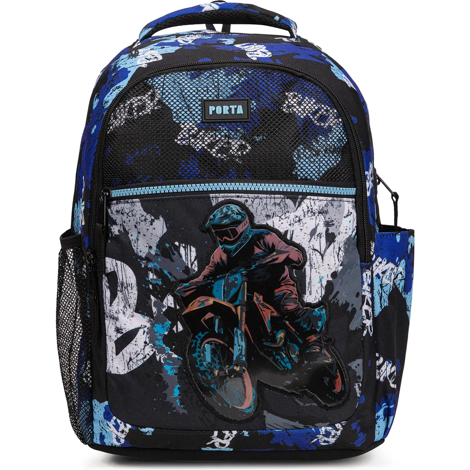 Mochila PORTA Escolar Niño Loren Wild Biker multicolor | Platanitos