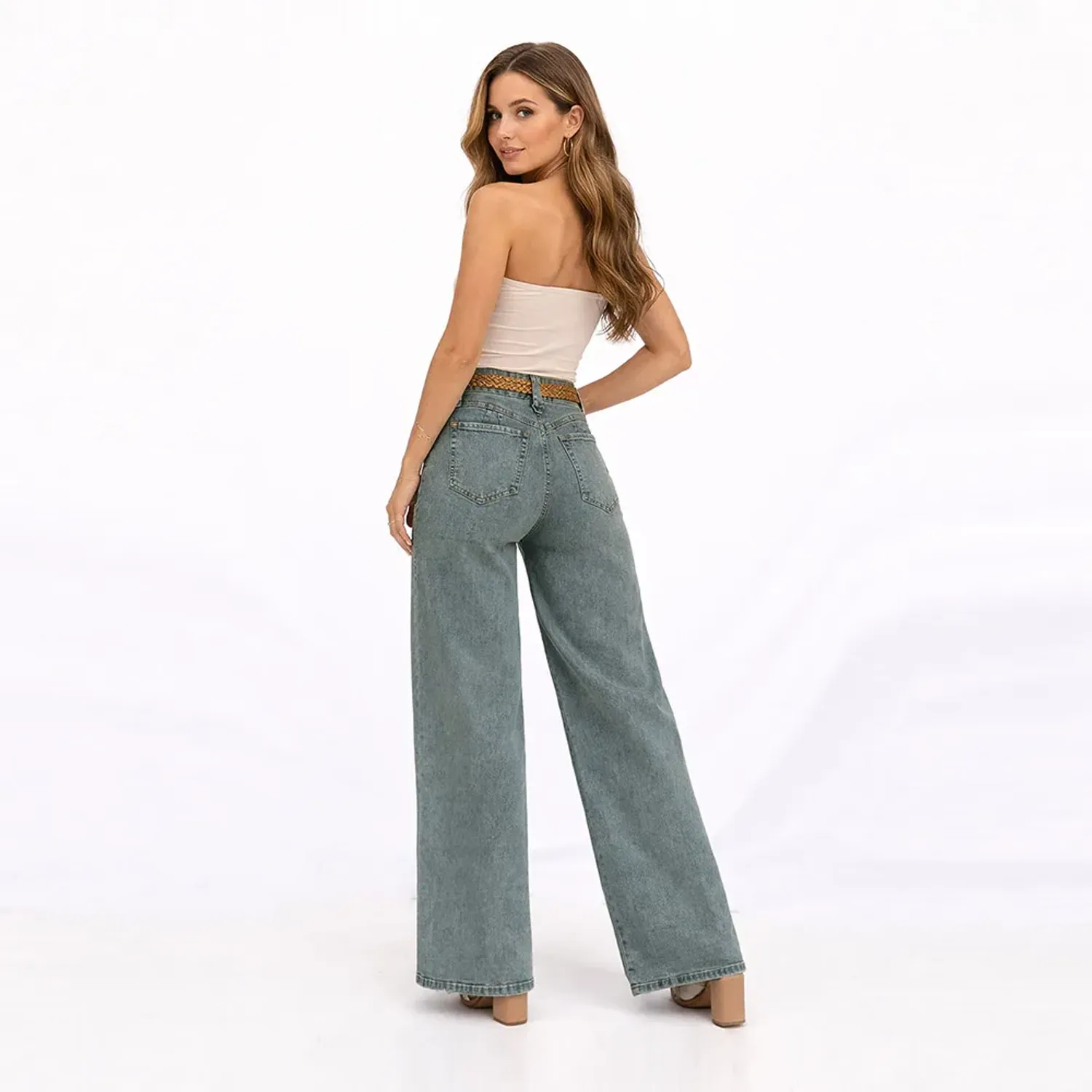 Jean COTTONS JEANS Palazzo Para Mujer Anahi azul | Platanitos