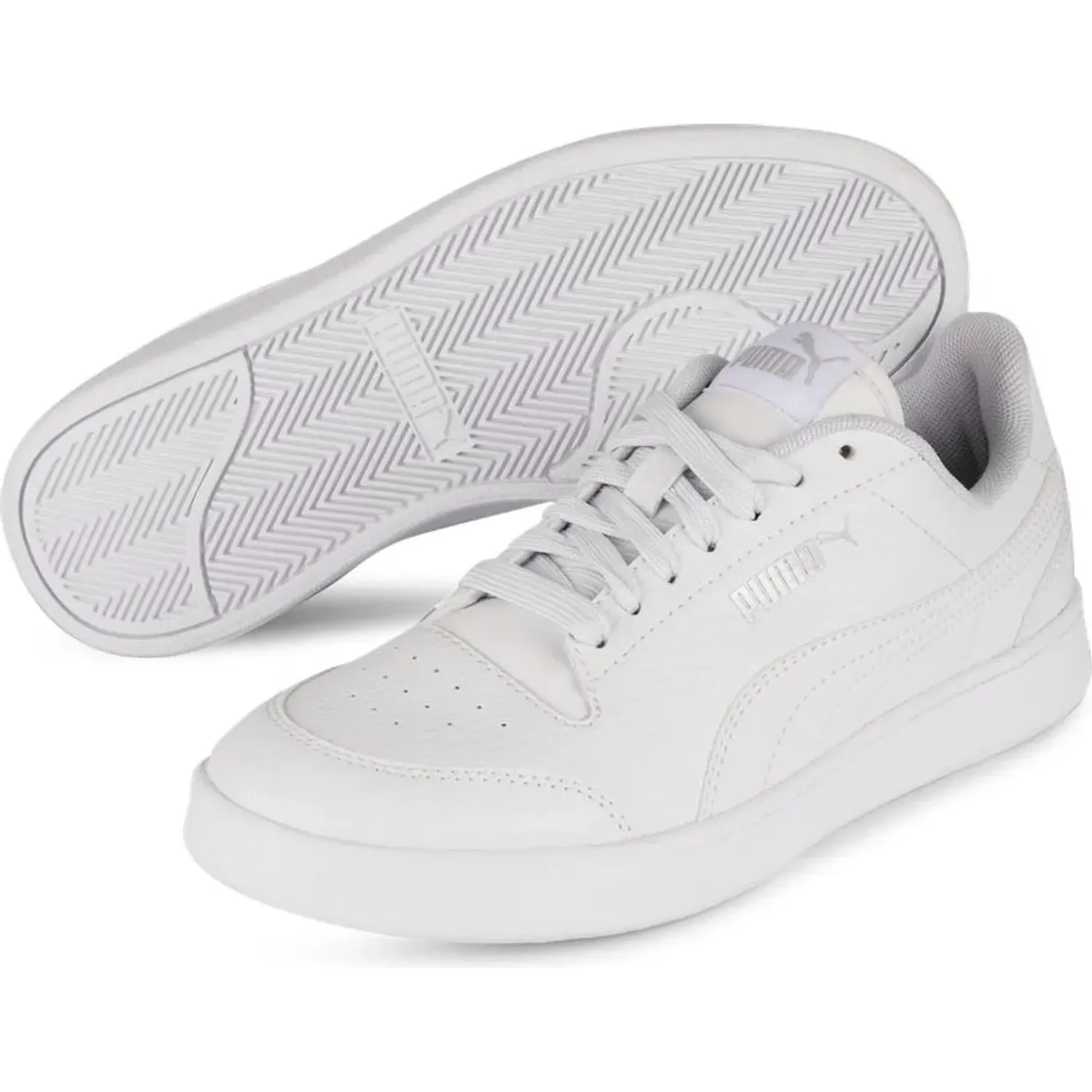 Zapatillas Puma Escolares Juvenil Puma Shuffle Ao Sl Jr blanco | Platanitos