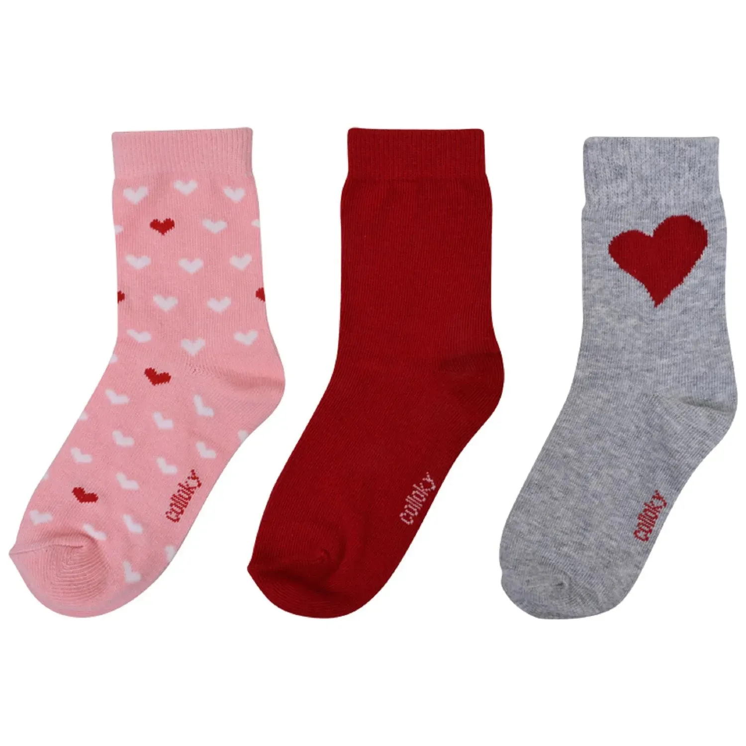 Colloky Medias Largo Niña Diseño Corazon | Platanitos