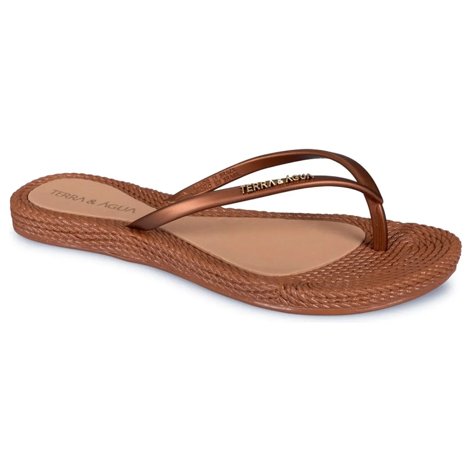 Sandalia TERRA & AGUA Flat Mujer Slim.A008 | Platanitos