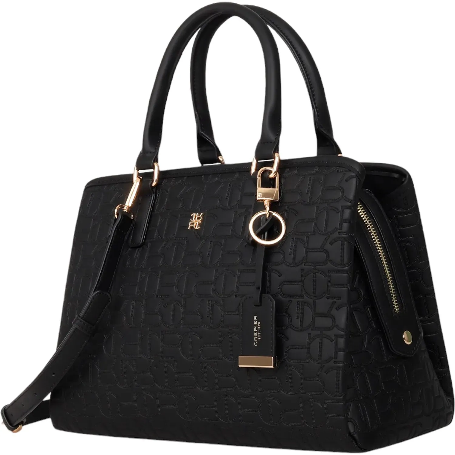 CREPIER Cartera Mujer Satchel Zemora Gr negro | Platanitos