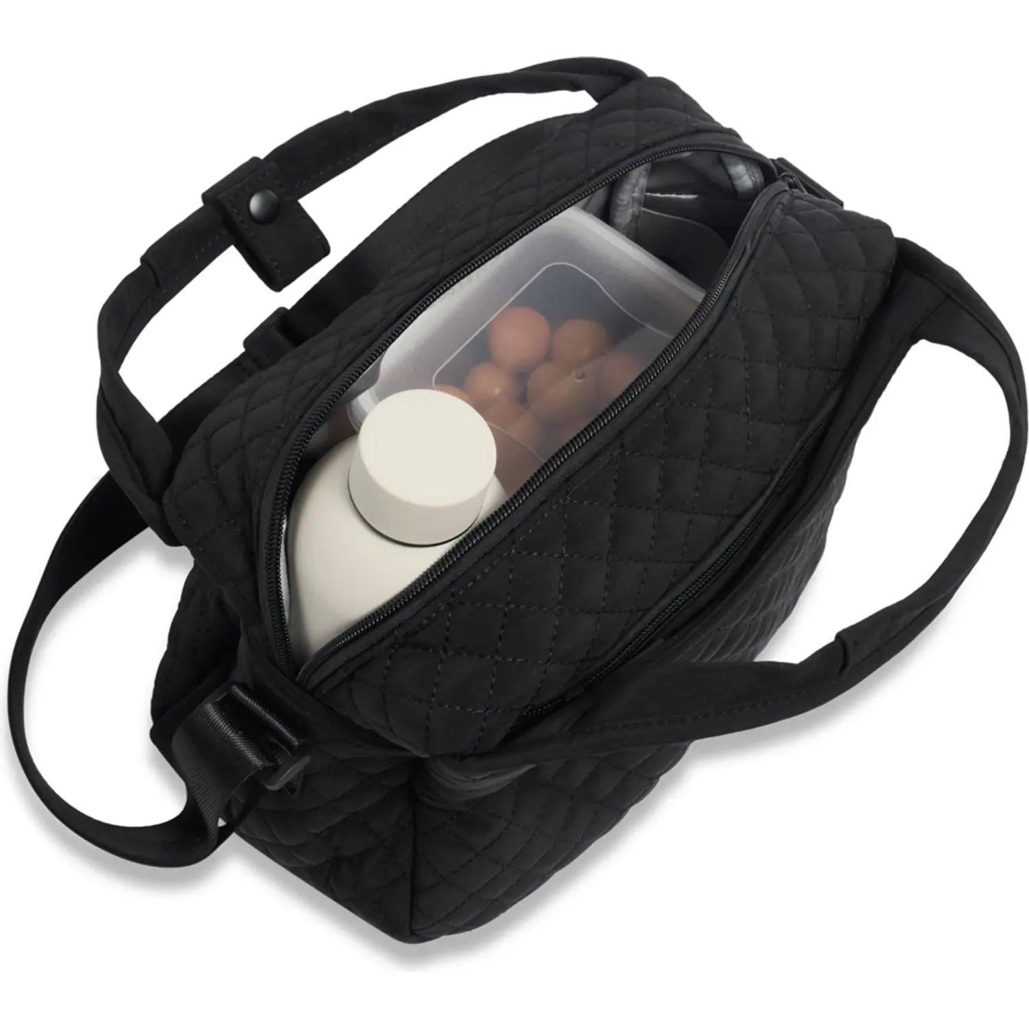 Lonchera CREPIER Escolar Niña Alice Md negro | Platanitos